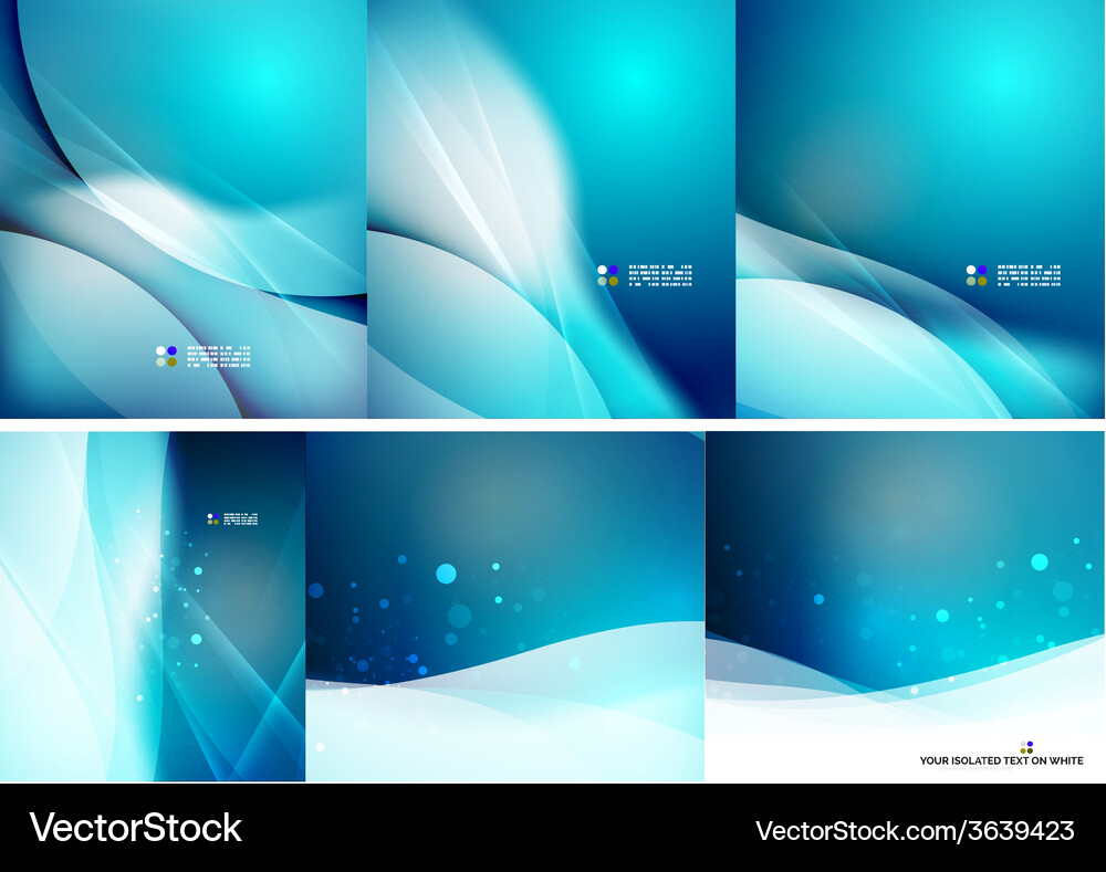 Set of abstract shining backgrounds Royalty Free Vector