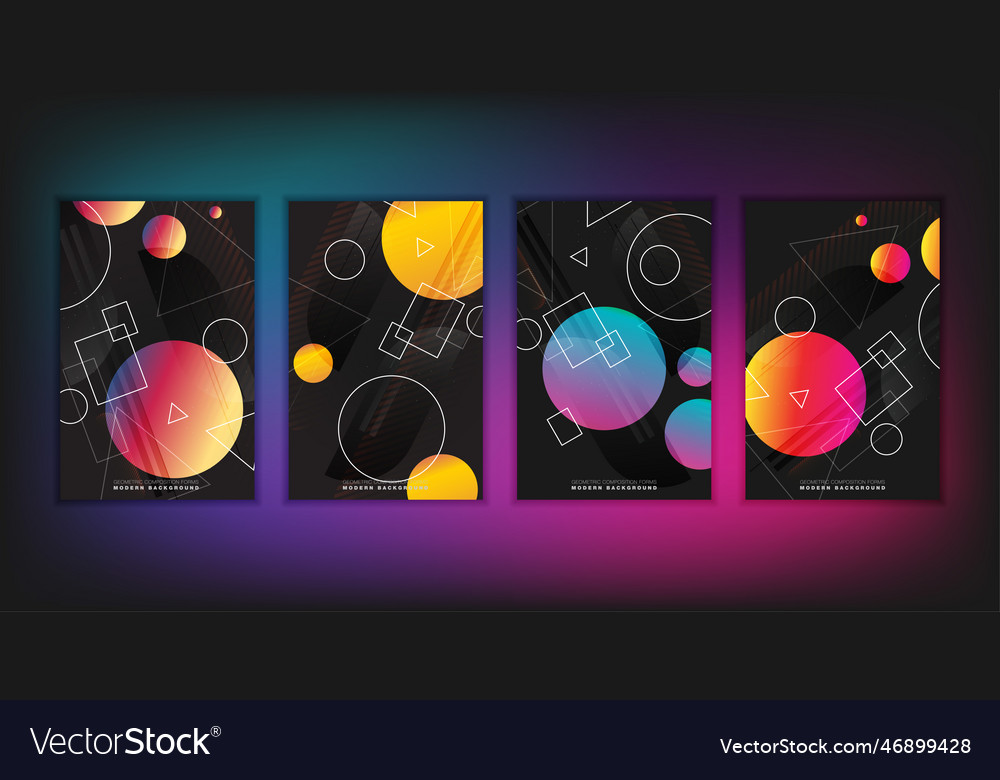 Abstract geometric composition forms modern Vector Image