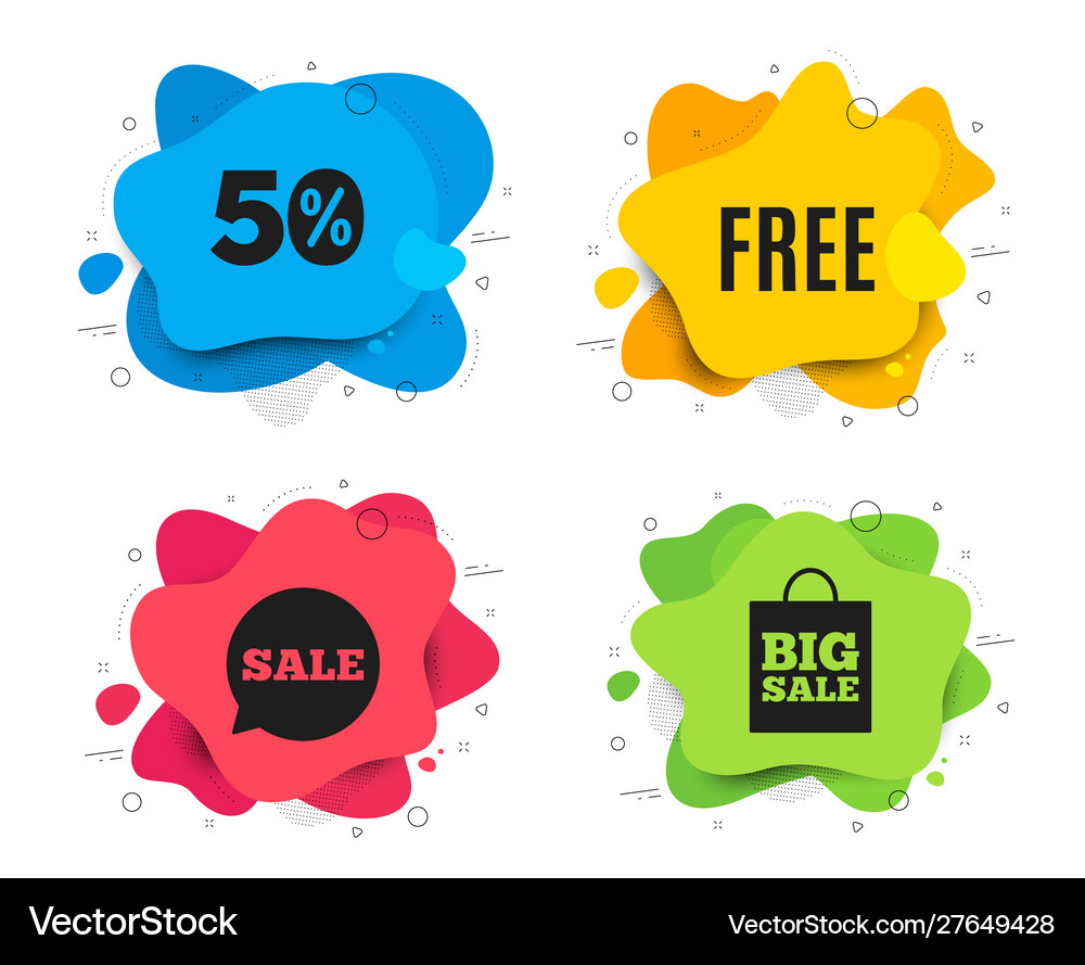Free symbol special offer sign Royalty Free Vector Image