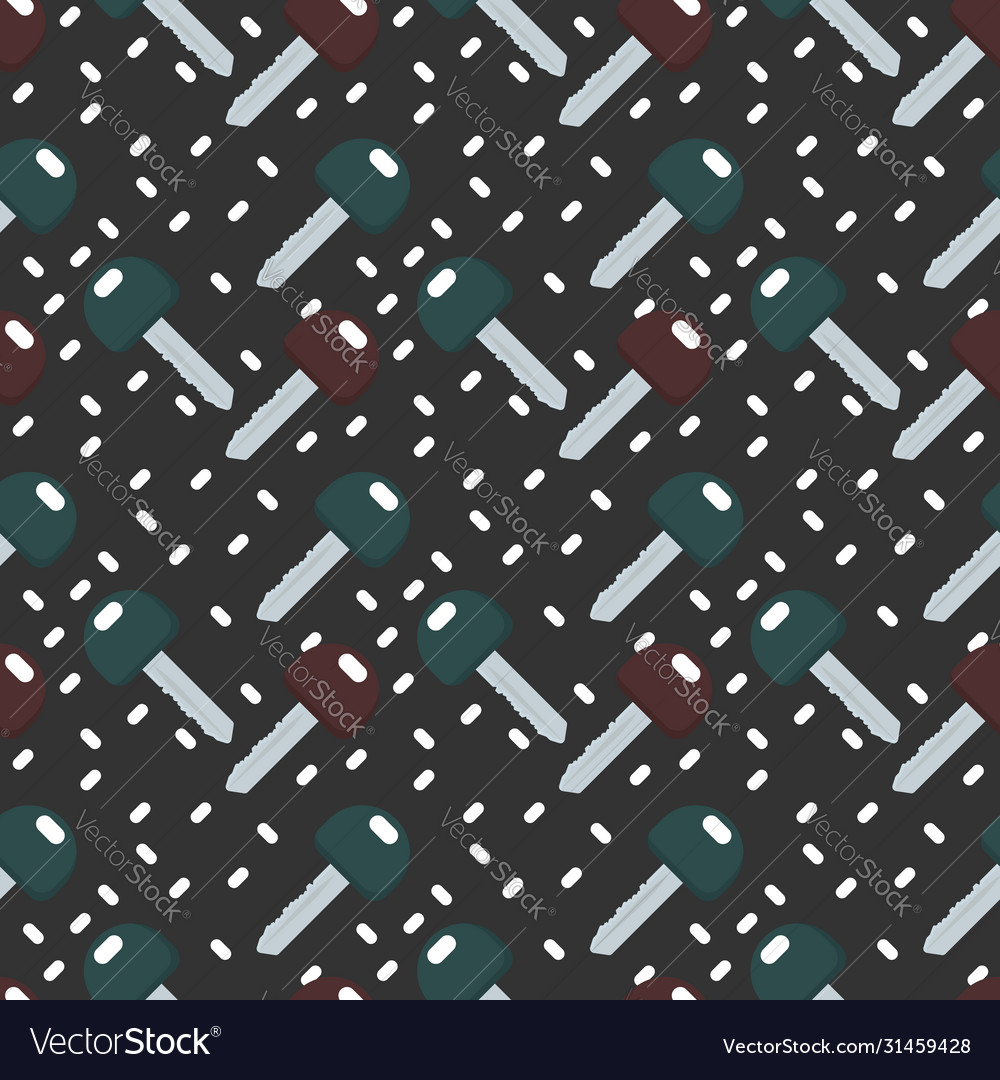 Keys pattern on white background Royalty Free Vector Image