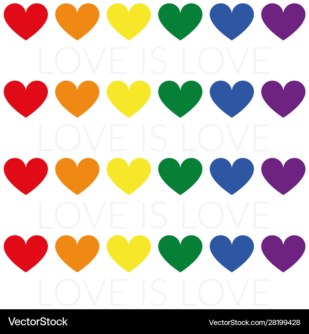 Lgbt - love is love Royalty Free Vector Image - VectorStock