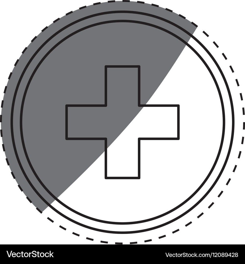 Medical cross symbol Royalty Free Vector Image