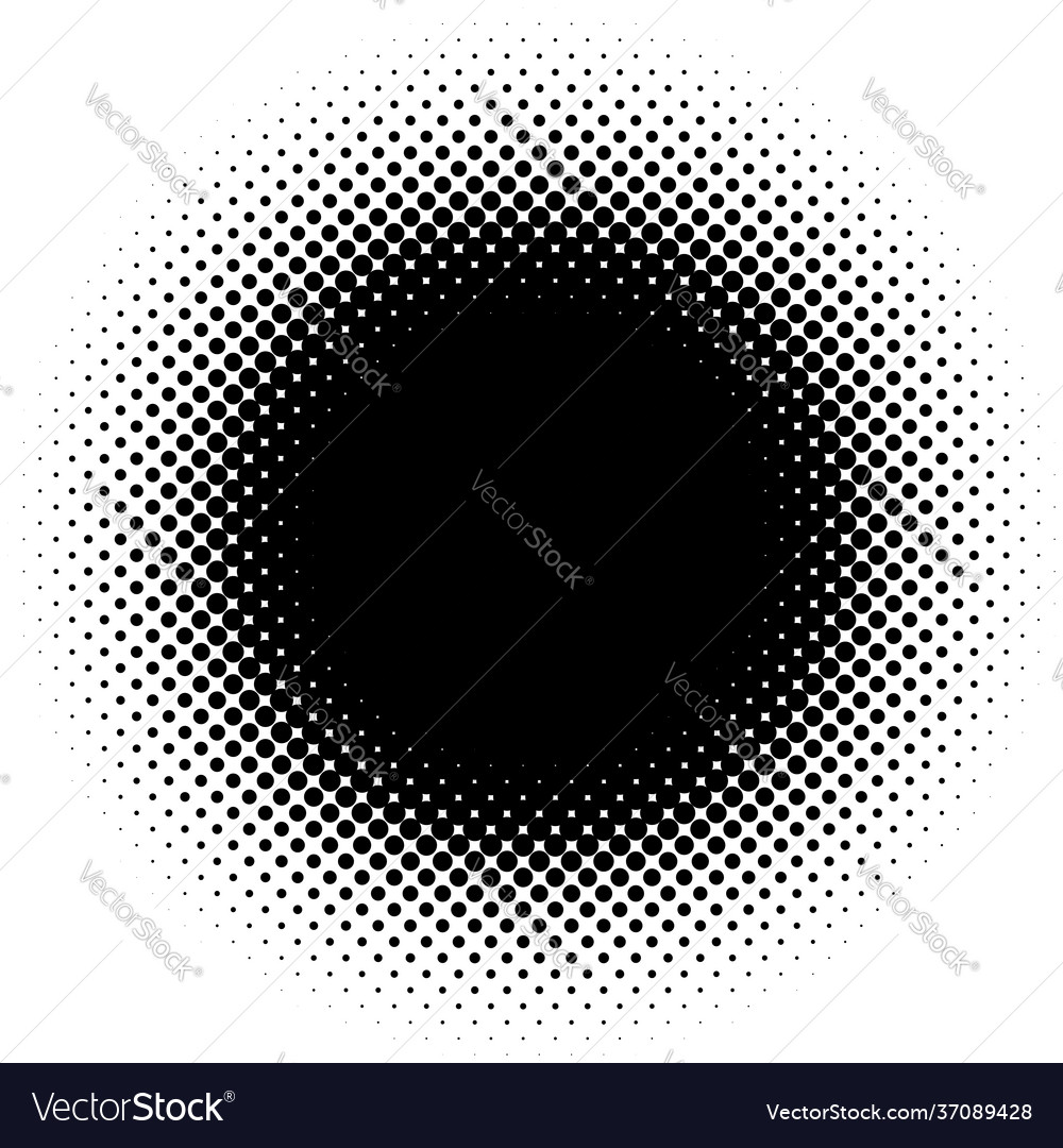 Regular simple circle circular halftone effect Vector Image