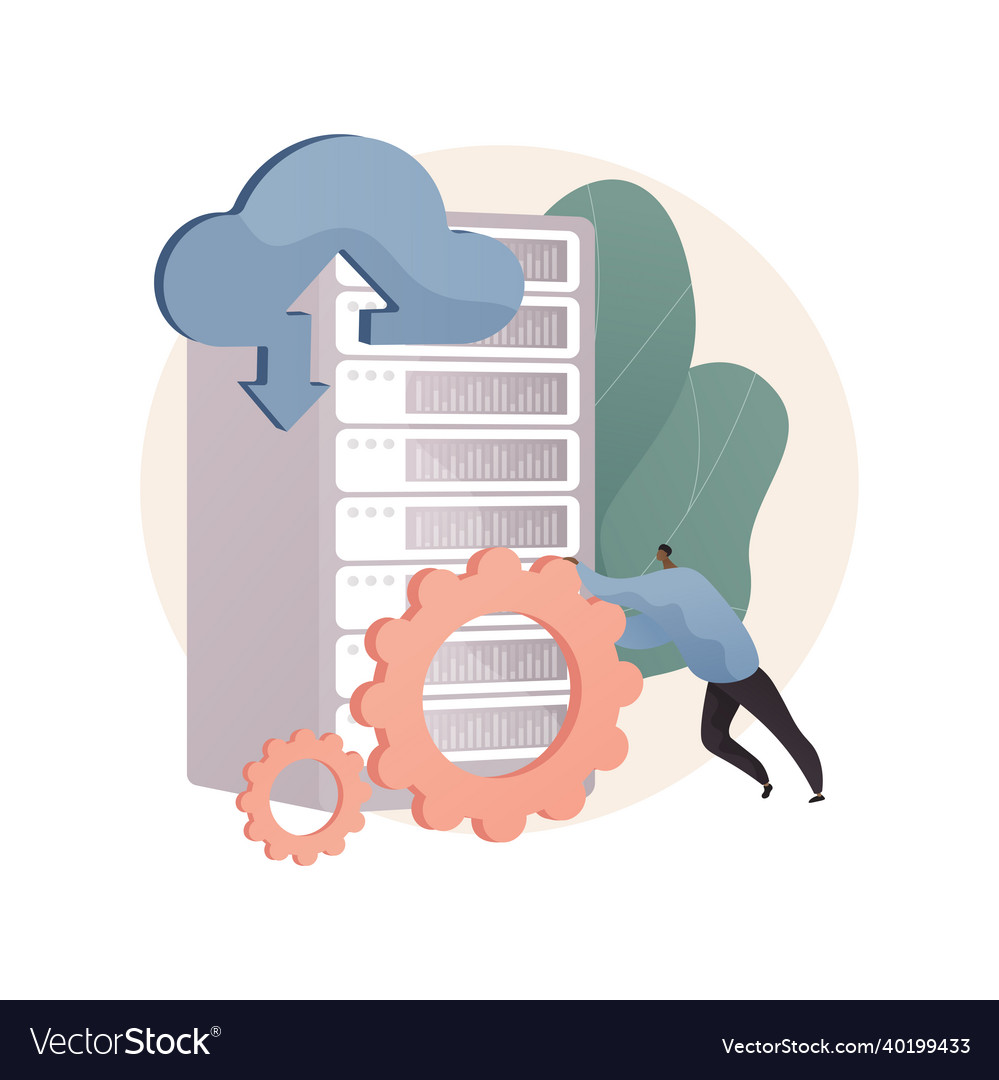 Big data engineering abstract concept Royalty Free Vector