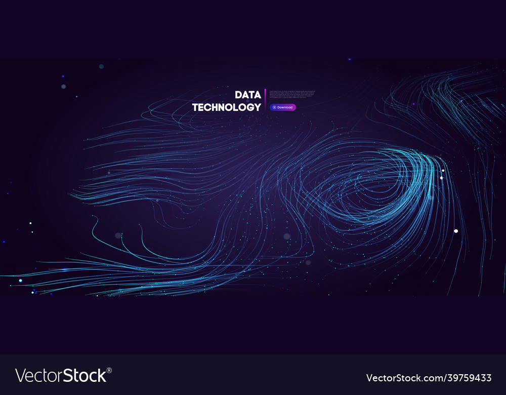 Big data technology abstract Royalty Free Vector Image
