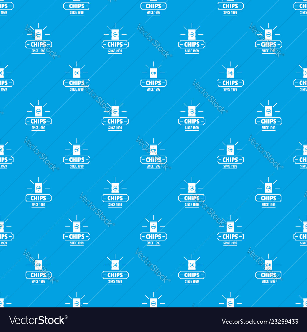 Chips pattern seamless blue Royalty Free Vector Image