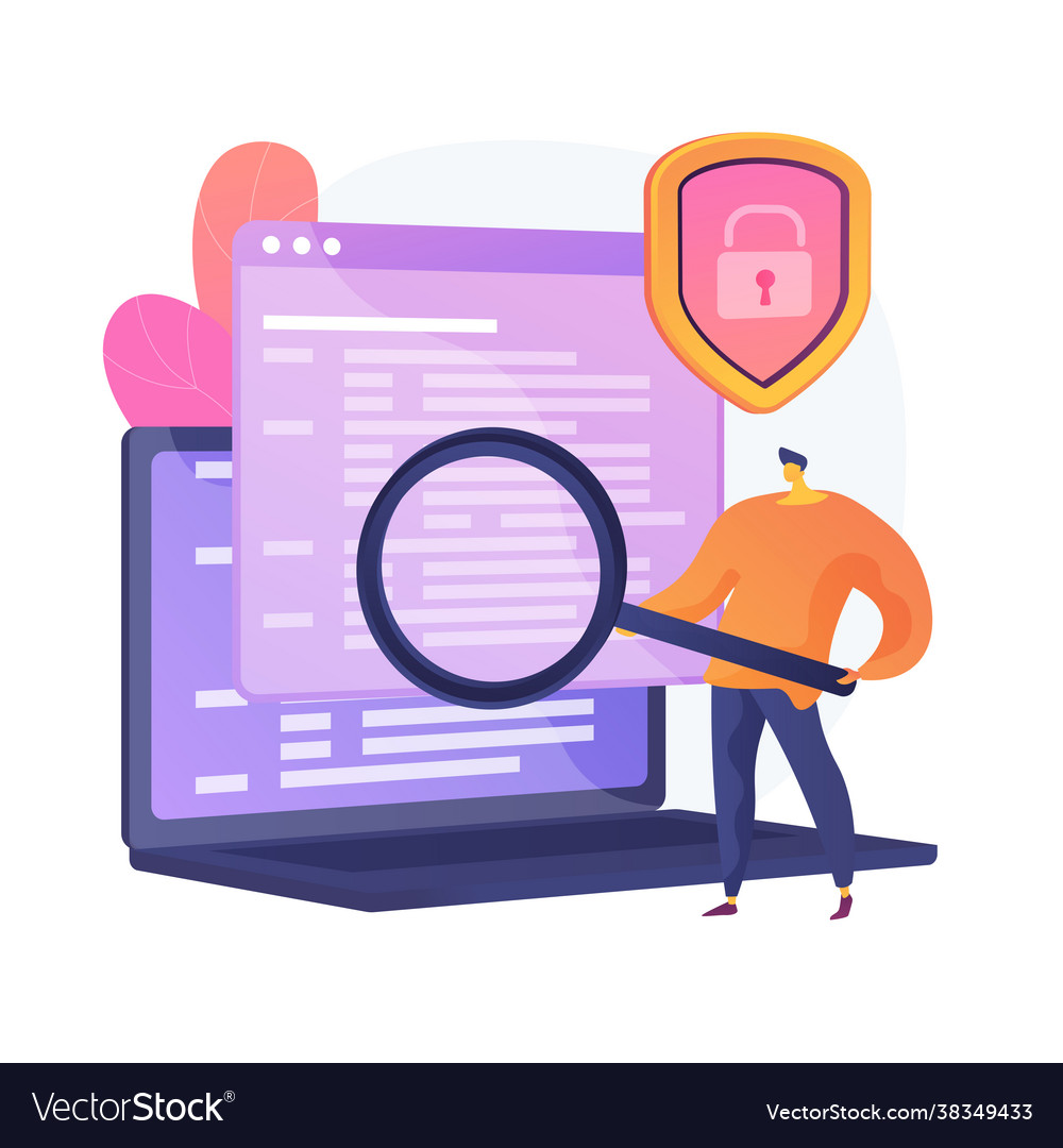 Computer forensics concept metaphor Royalty Free Vector Computer forensics concept metaphor Royalty Free Vector