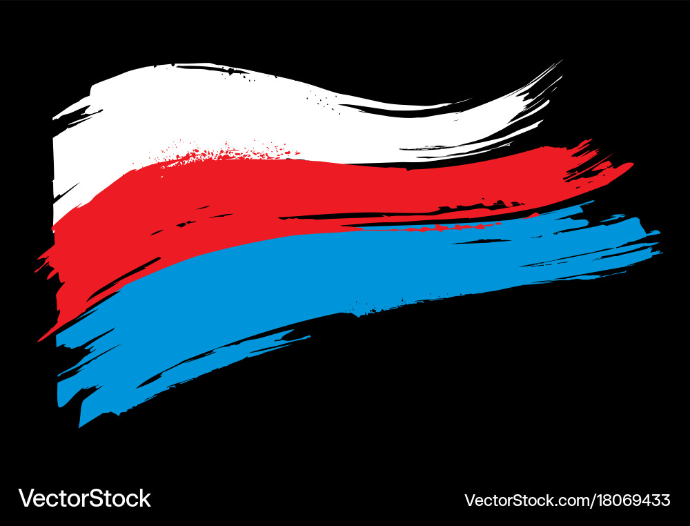 Flag of russia Royalty Free Vector Image - VectorStock