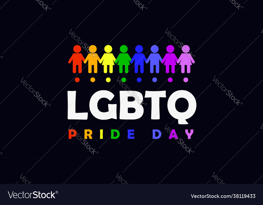 Lgbtq history month pride day Royalty Free Vector Image