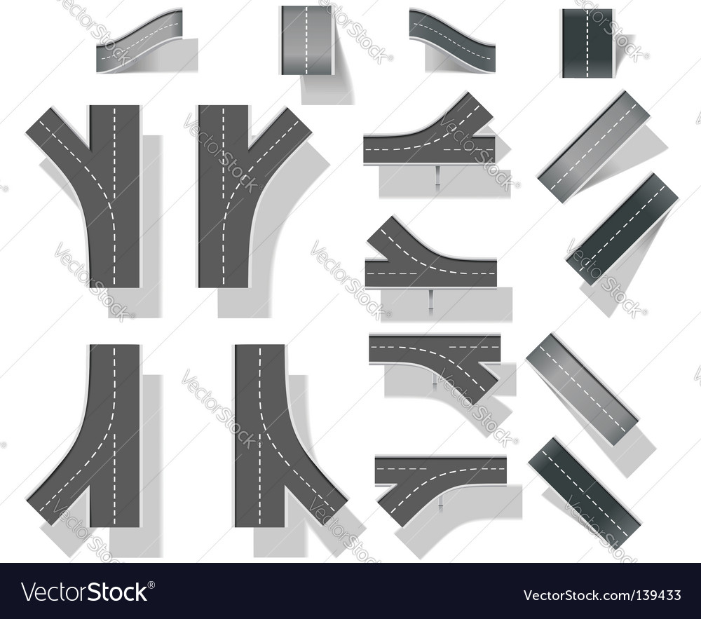 Map design elements Royalty Free Vector Image - VectorStock