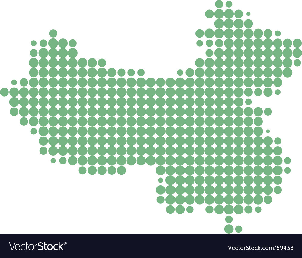 Map of china Royalty Free Vector Image - VectorStock