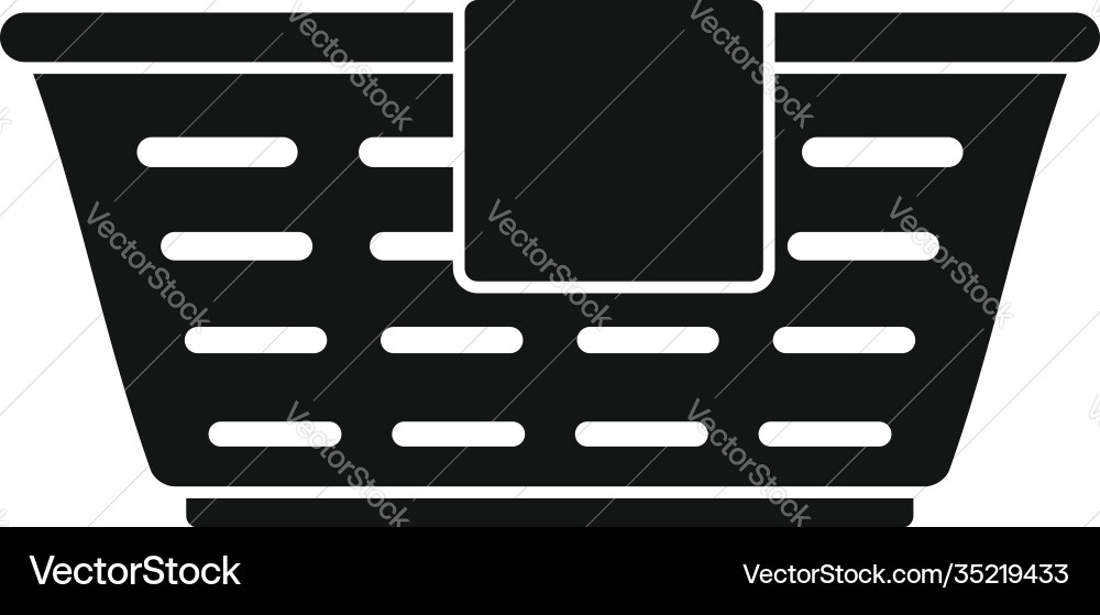 Room service clothes basket icon simple style Vector Image