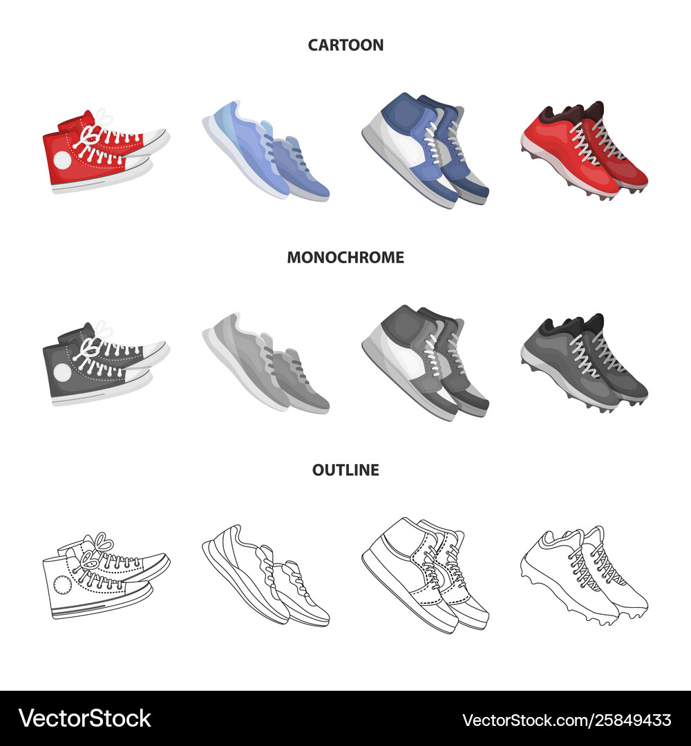 Shoe and sport icon set Royalty Free Vector Image