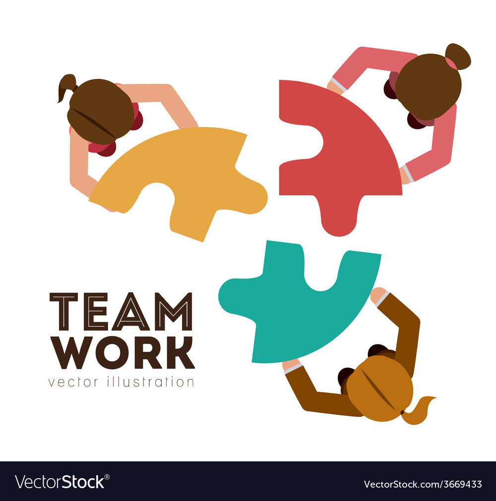 Teamwork design Royalty Free Vector Image - VectorStock