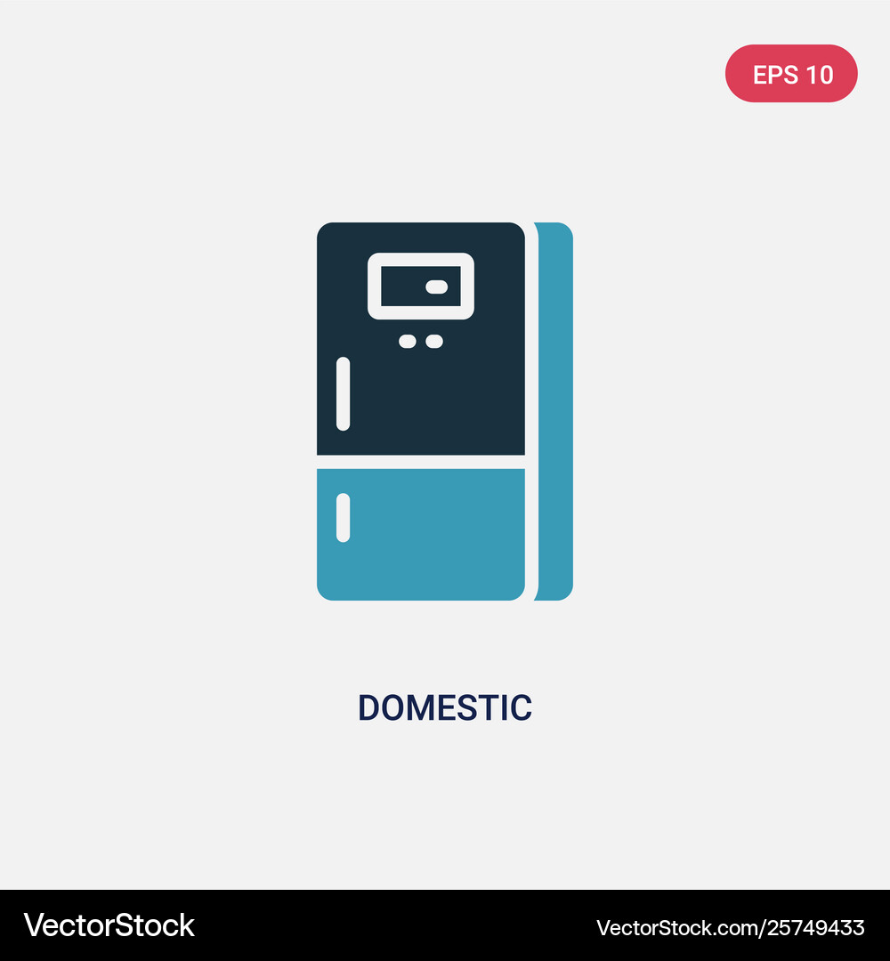 Two color domestic icon from technology concept Vector Image