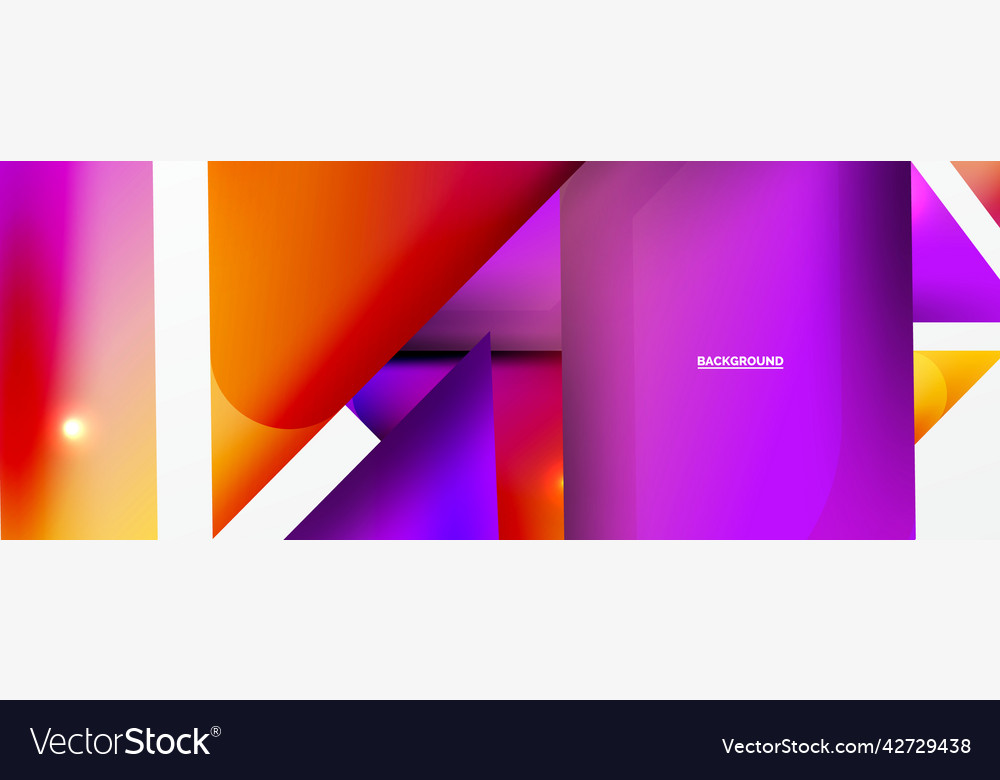 Abstract background simple color geometric shapes Vector Image