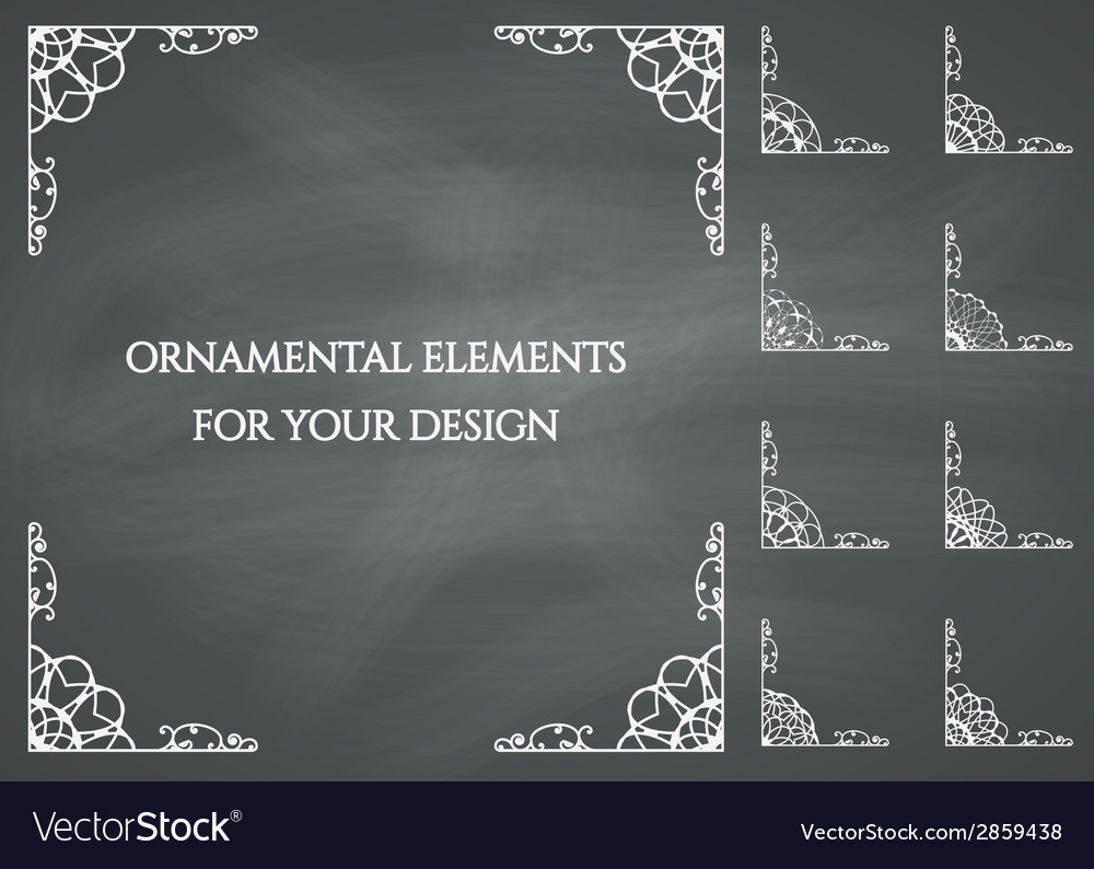 Calligraphic design elements Royalty Free Vector Image