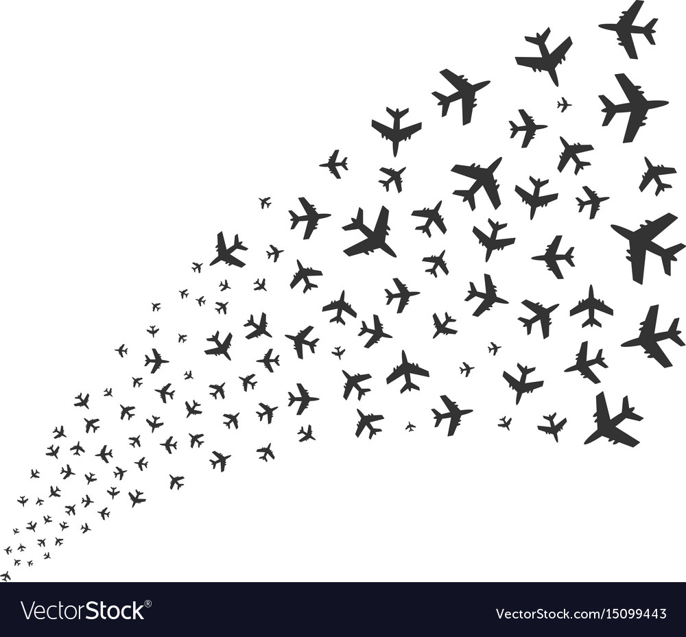 Jet plane source stream Royalty Free Vector Image
