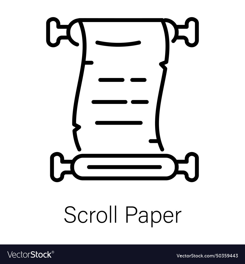Scroll paper Royalty Free Vector Image - VectorStock