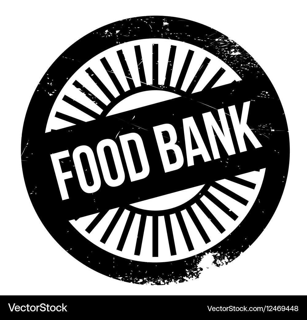 Food bank stamp Royalty Free Vector Image - VectorStock
