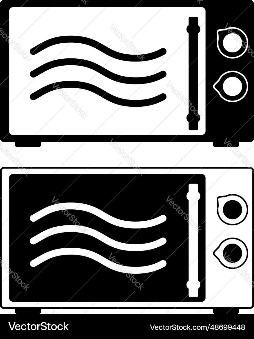 Microwave oven Royalty Free Vector Image - VectorStock