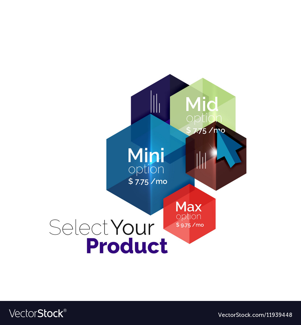 Select choice template Royalty Free Vector Image