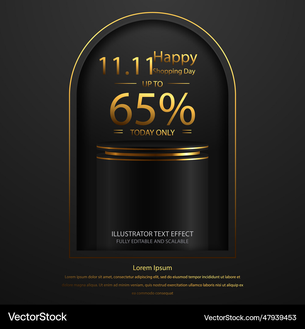 1111 super sale banner Royalty Free Vector Image