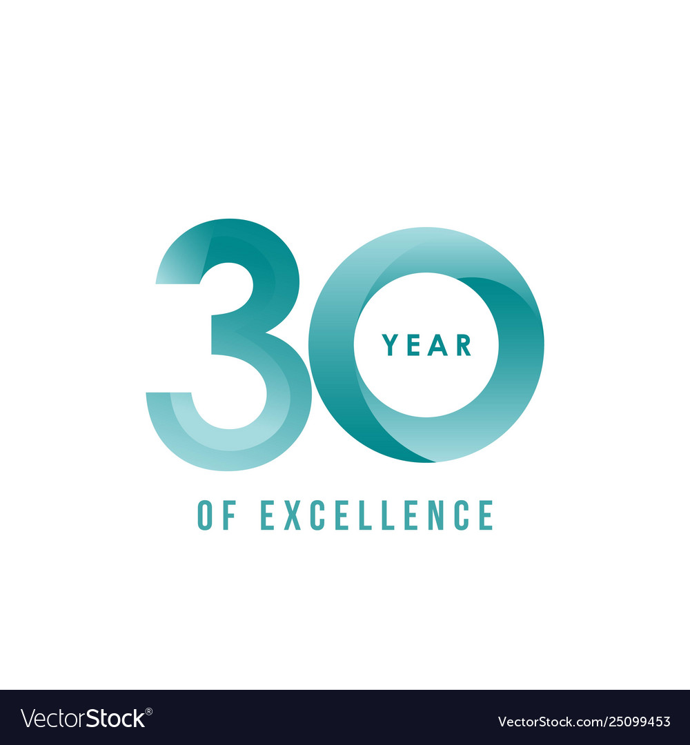 30 year excellence template design Royalty Free Vector Image 30 year excellence template design Royalty Free Vector Image
