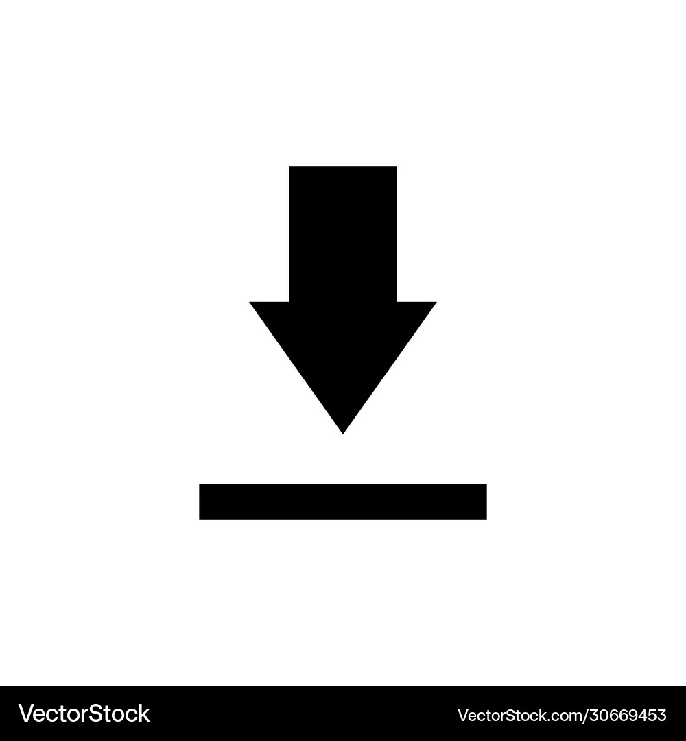 Download icon downloading Royalty Free Vector Image