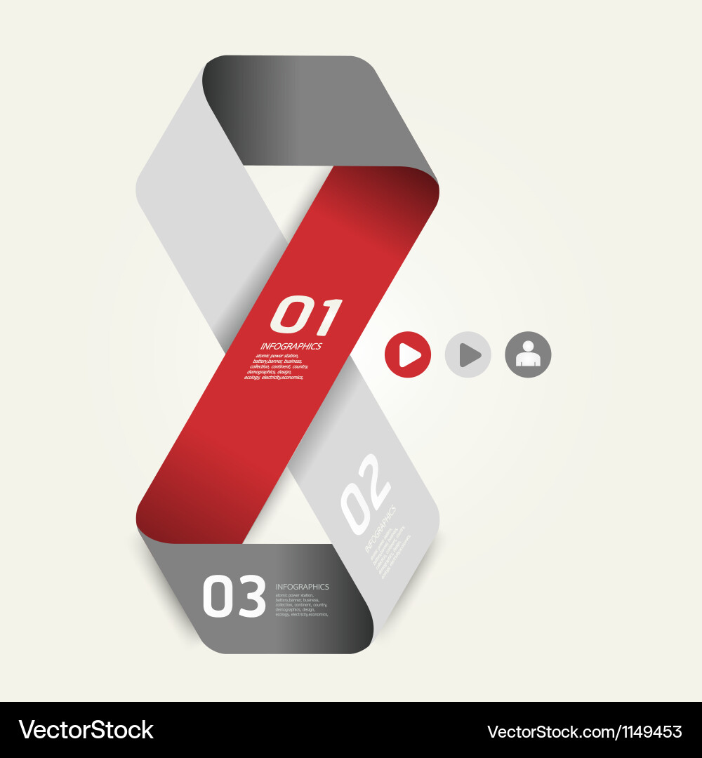 Modern design template used for number banner Vector Image