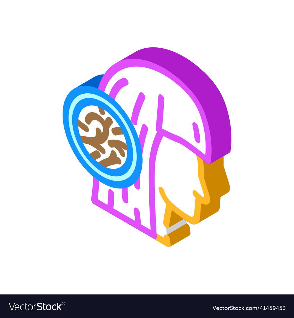Split ends isometric icon Royalty Free Vector Image