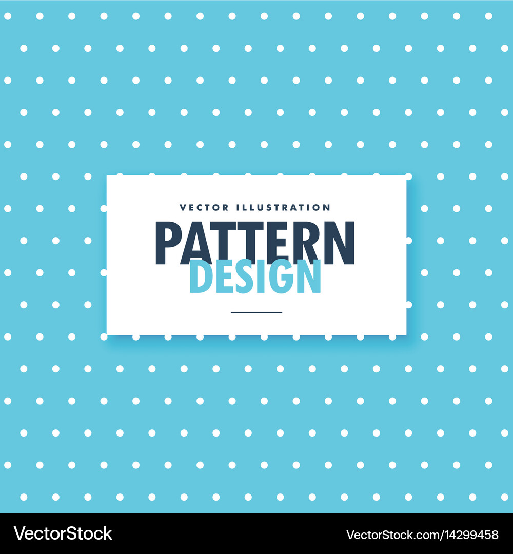 Blue polka dots pattern background Royalty Free Vector Image