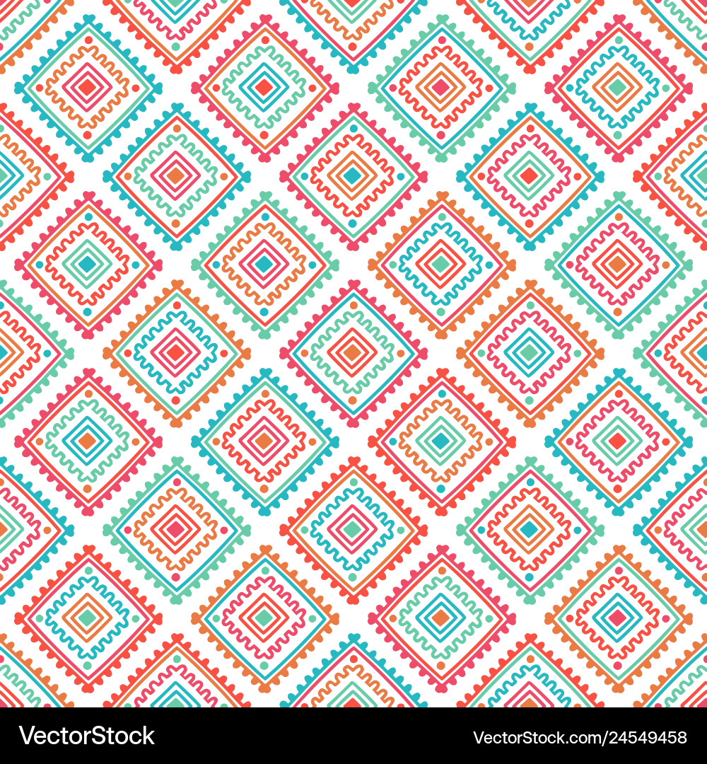 Ethnic seamless pattern tribal line print in Vector Image