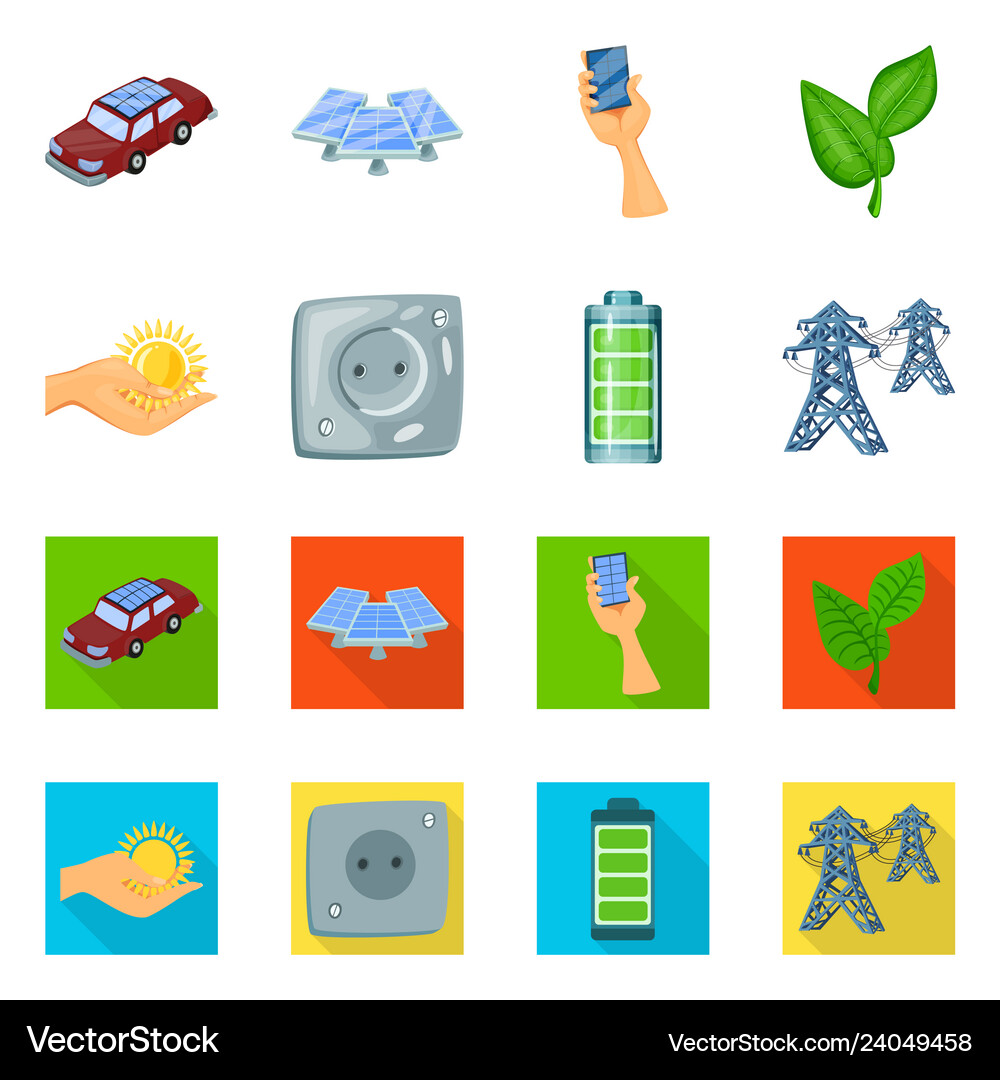 Isolated object of innovation and technology icon Vector Image