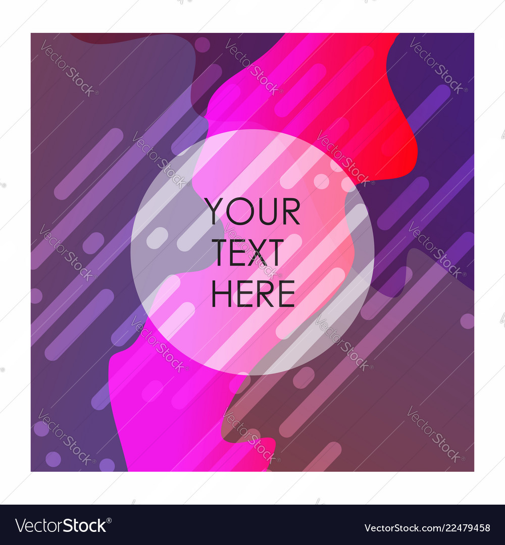 Multicolor background with typography Royalty Free Vector