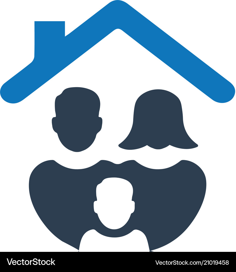 New family icon Royalty Free Vector Image - VectorStock
