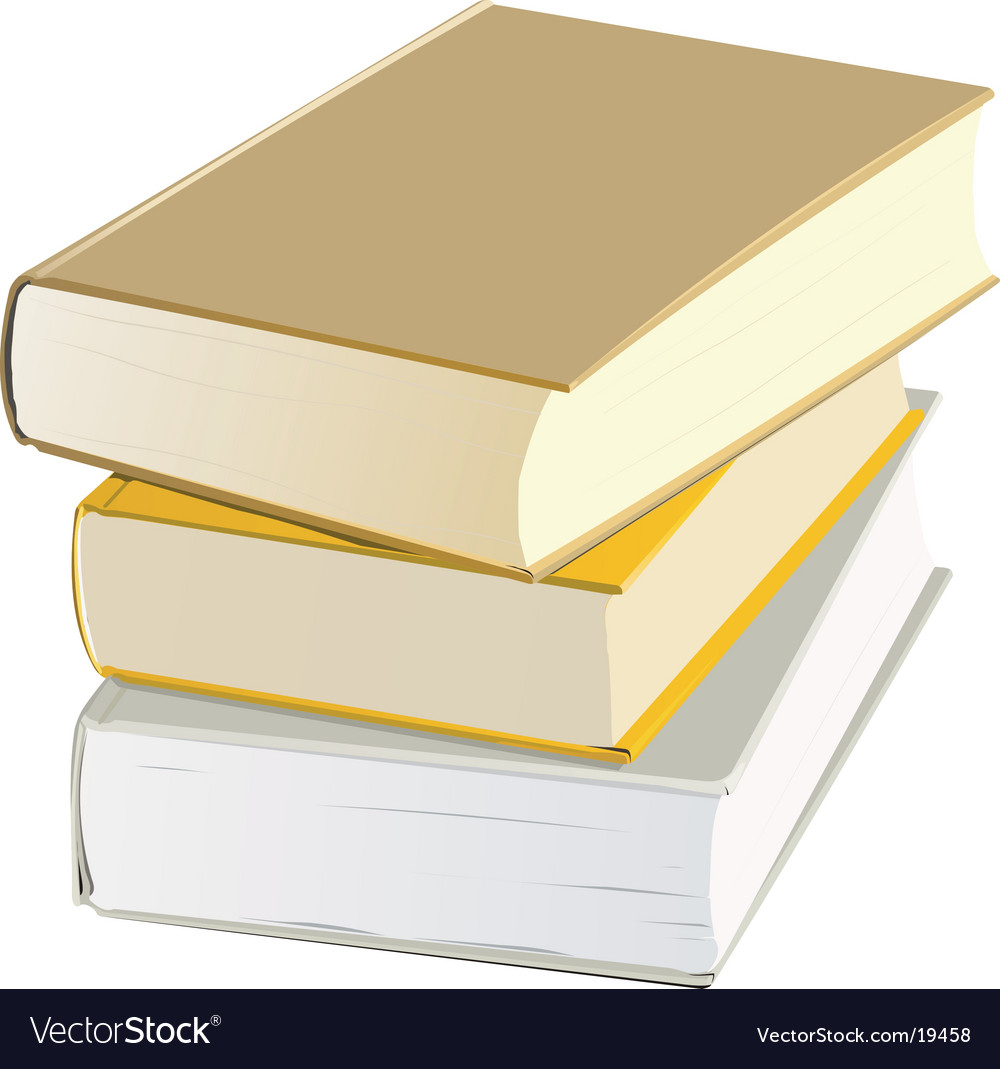 Stack of books Royalty Free Vector Image - VectorStock