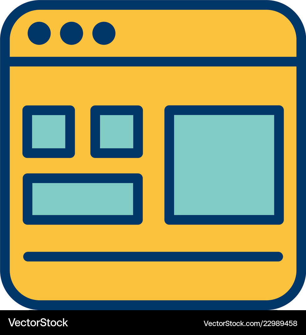 Template icon Royalty Free Vector Image - VectorStock