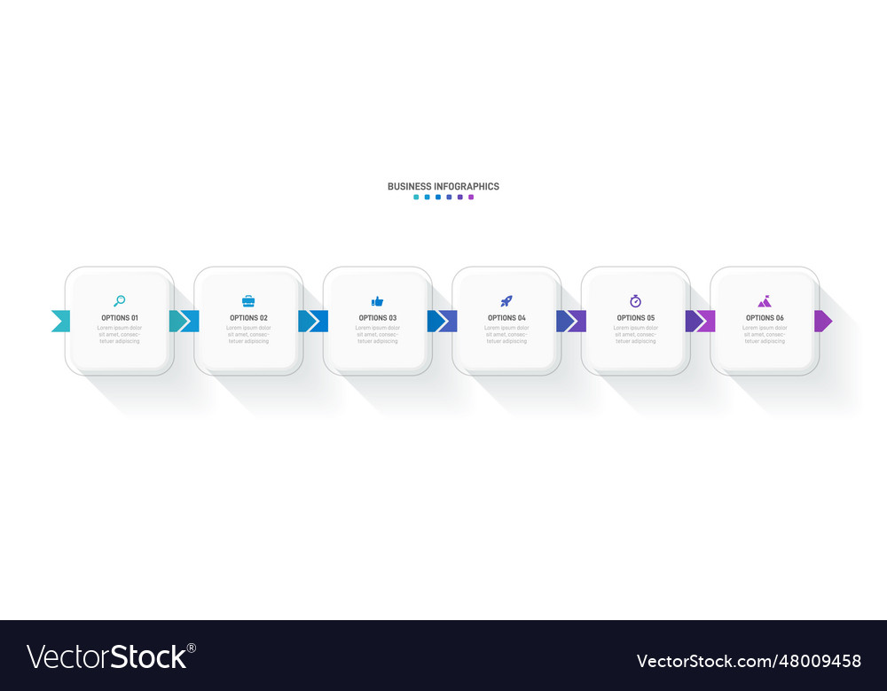 Timeline infographic with infochart modern Vector Image