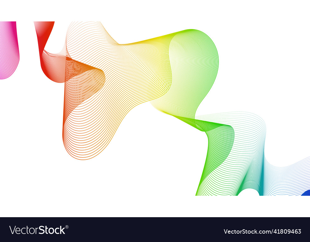 Abstract backdrop with wave gradient lines Vector Image