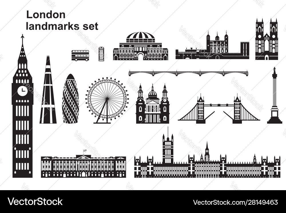 London city skyline 2 Royalty Free Vector Image