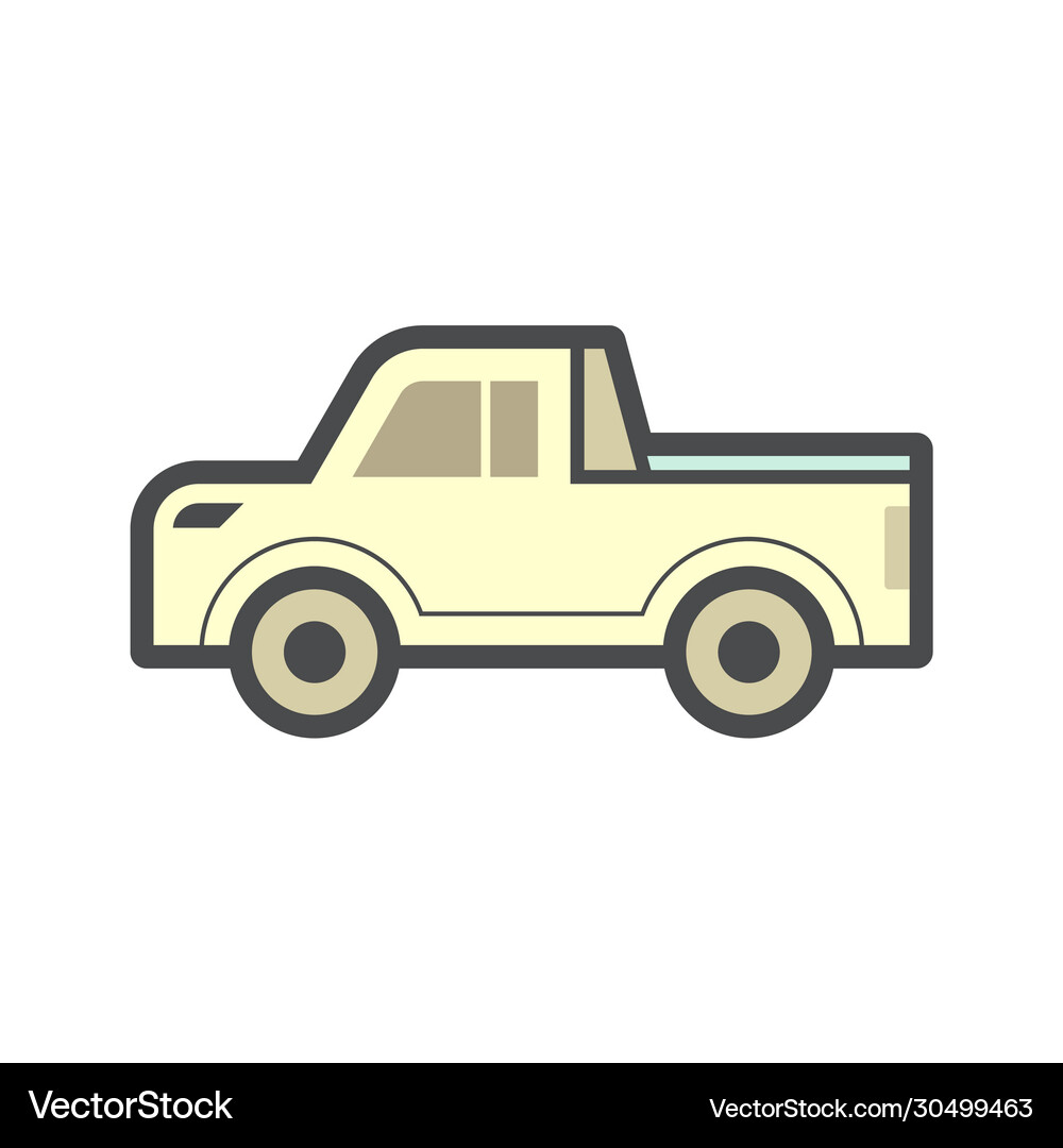 Pickup accessory icon Royalty Free Vector Image