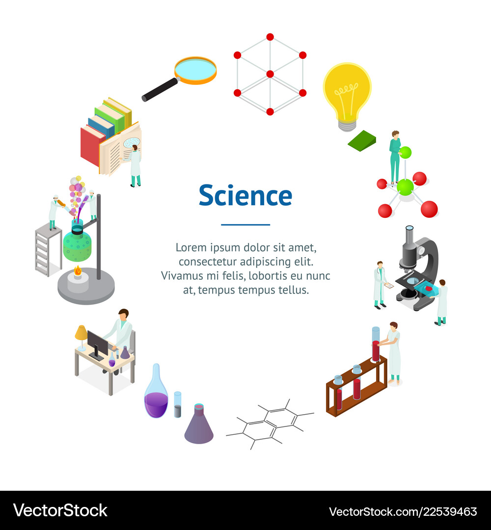 Science chemical pharmaceutical concept banner Vector Image