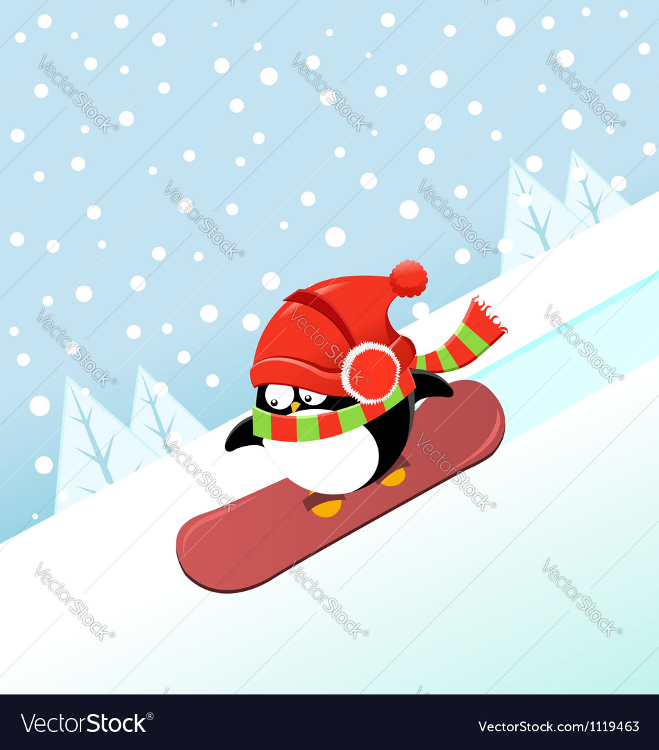 Snowboarding Royalty Free Vector Image - VectorStock