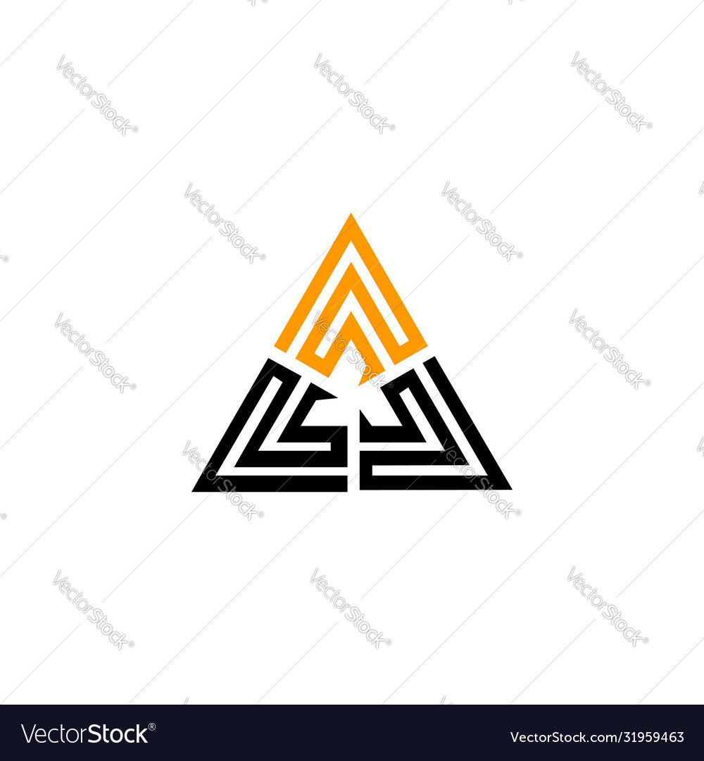 Triangle design concept Royalty Free Vector Image