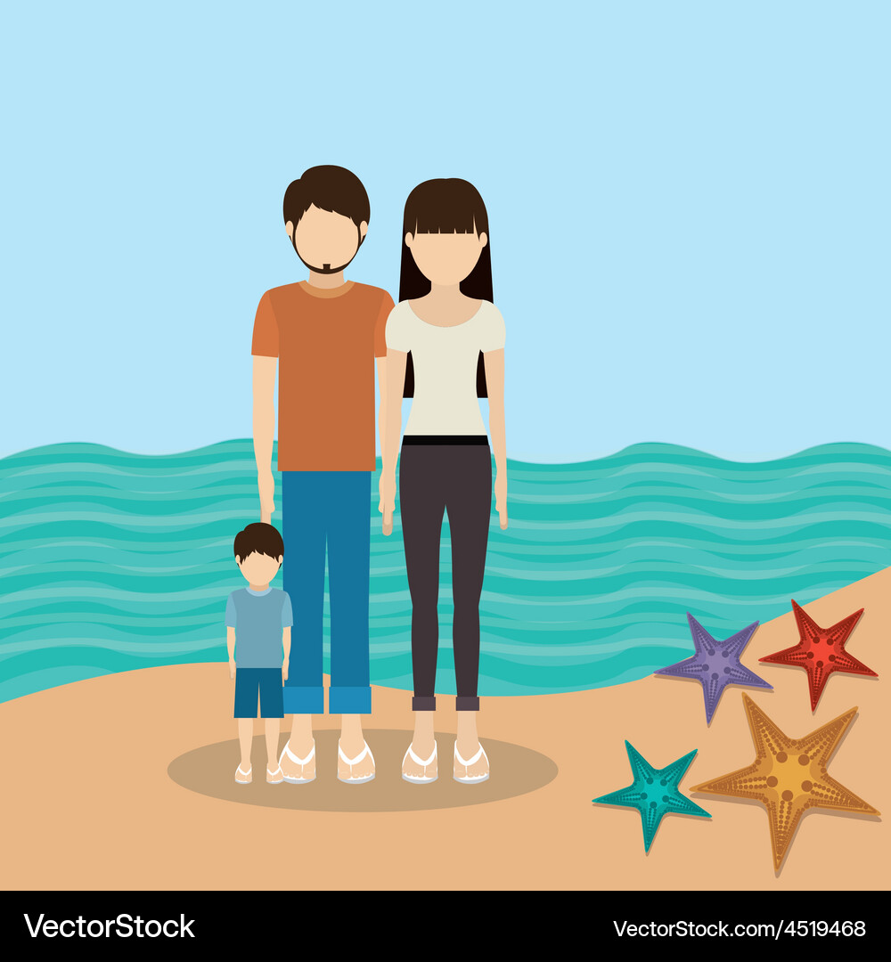 Family travel design Royalty Free Vector Image