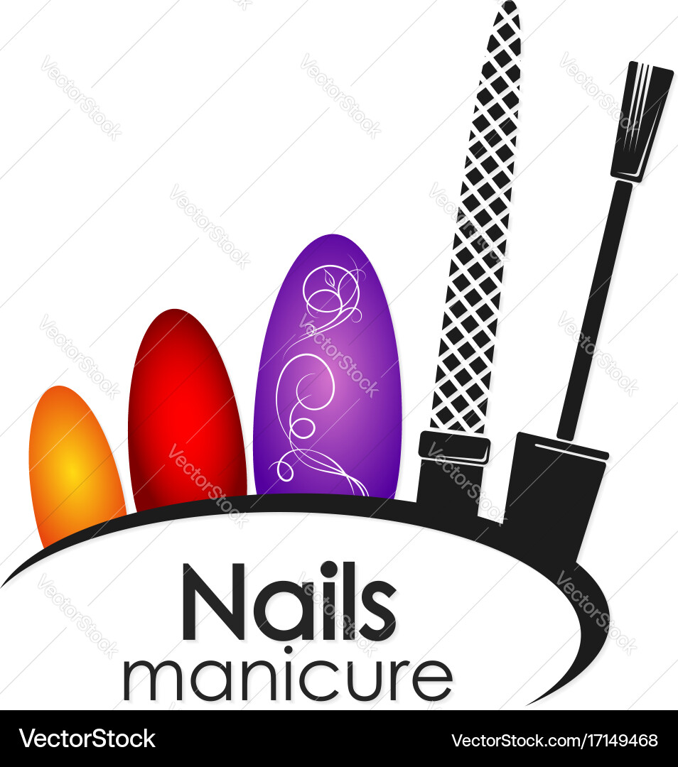 Manicure design Royalty Free Vector Image - VectorStock
