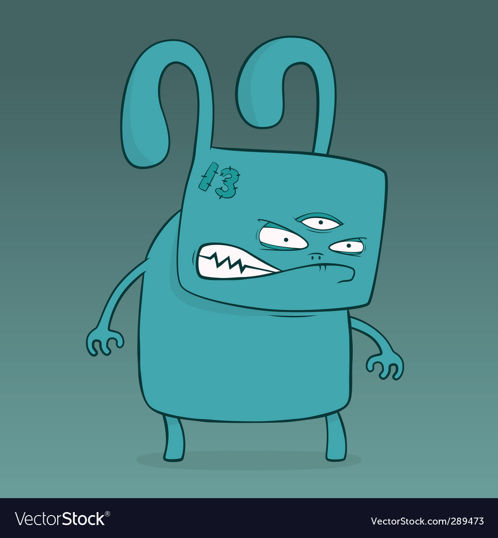 Devil rabbit Royalty Free Vector Image - VectorStock