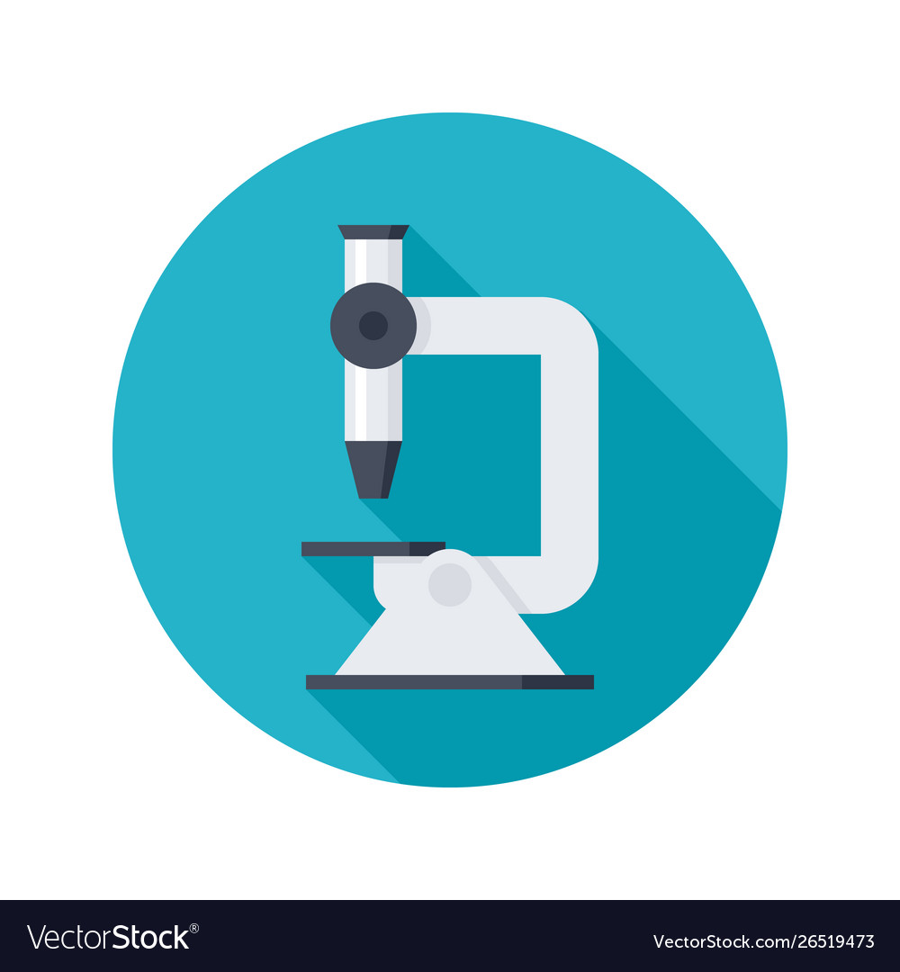 Microscope science icon Royalty Free Vector Image