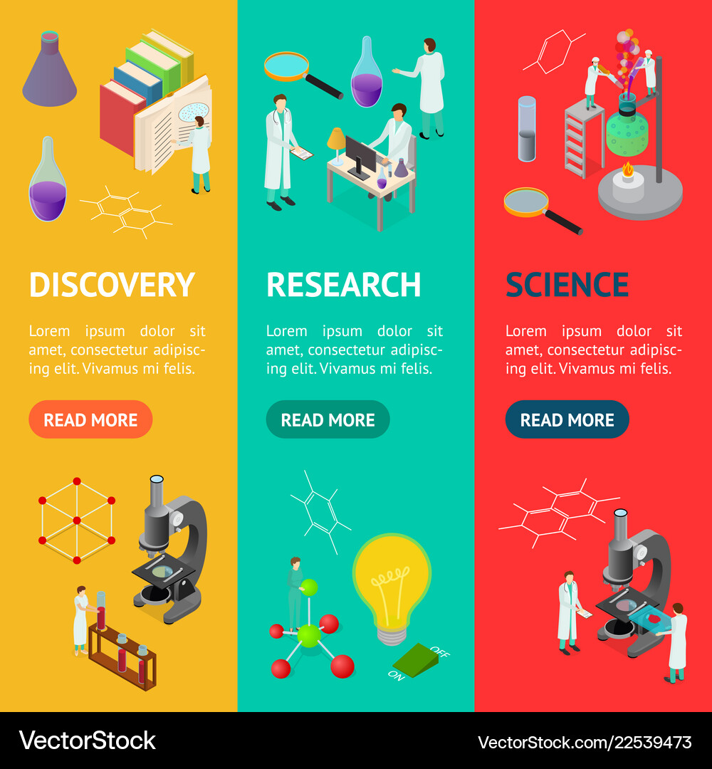 Science chemical pharmaceutical concept banner Vector Image